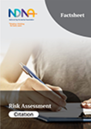 Risk Assessment factsheet - Citation factsheet - NDNA