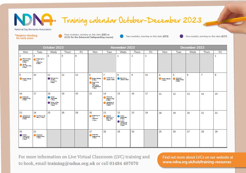 Live virtual childcare and early years training - NDNA