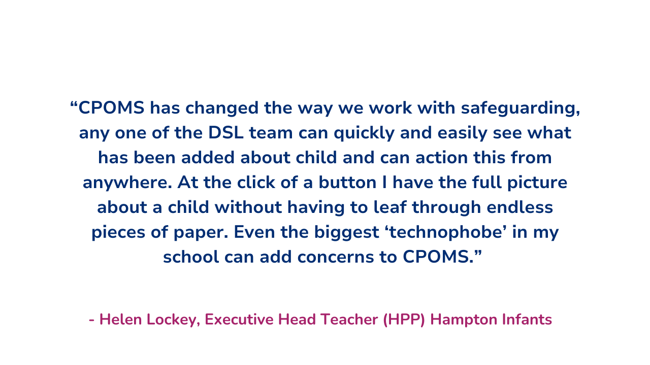 CPOMS - Safeguarding Platform for Nurseries